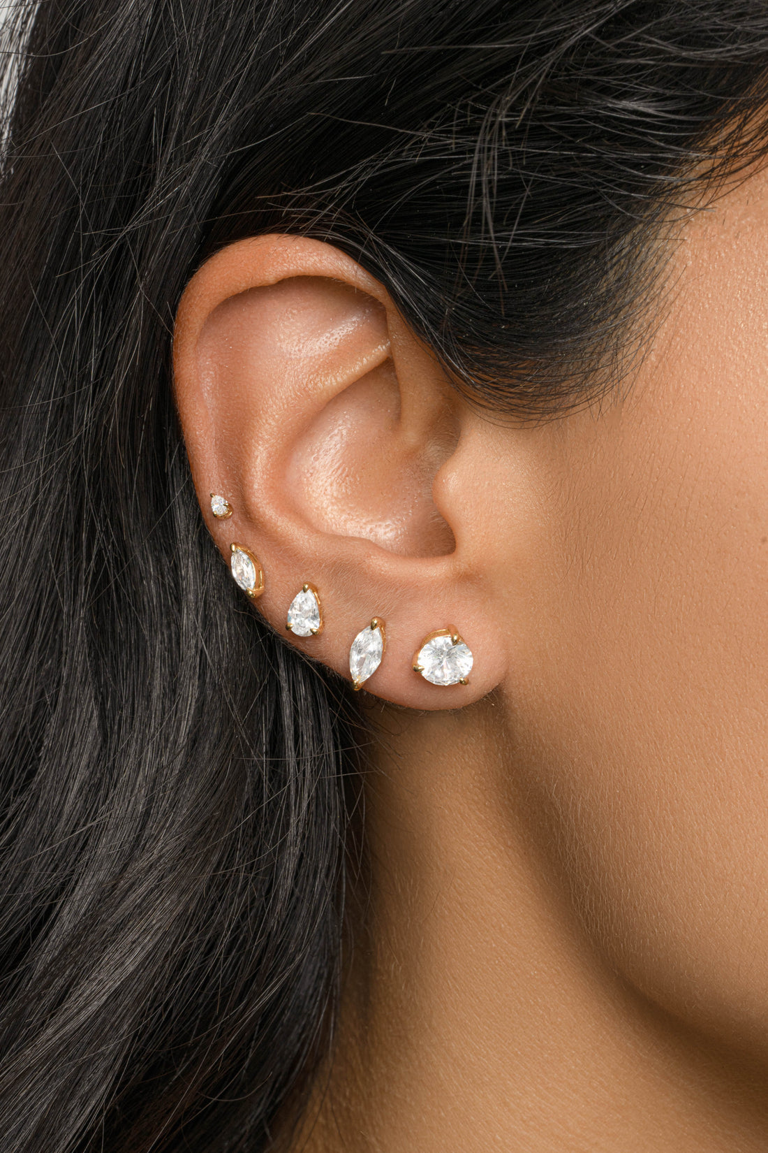 Starburst Huggies Ear Stack – Sami Jewels