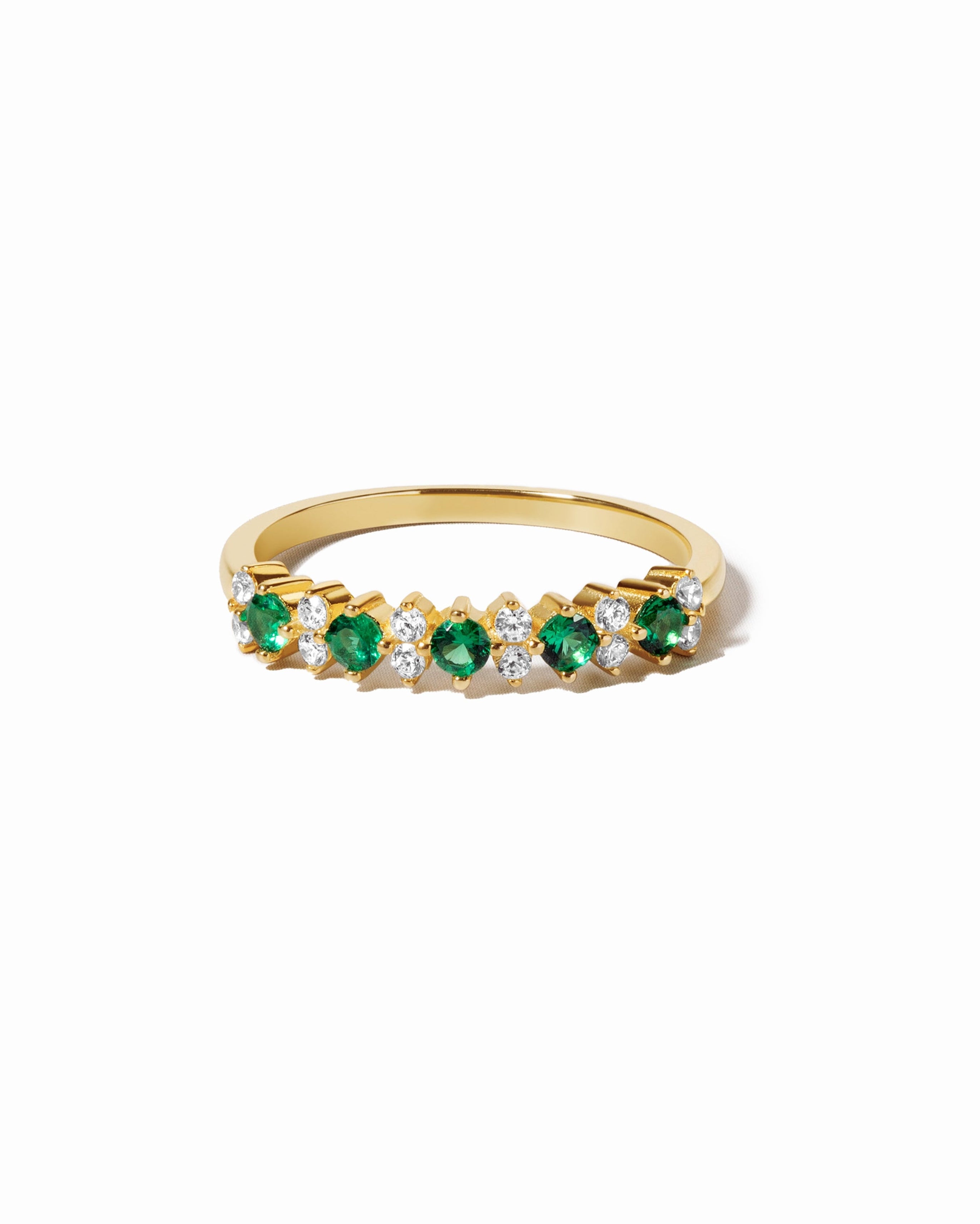 Emerald Stephanie Stacking Ring | Sami Jewels