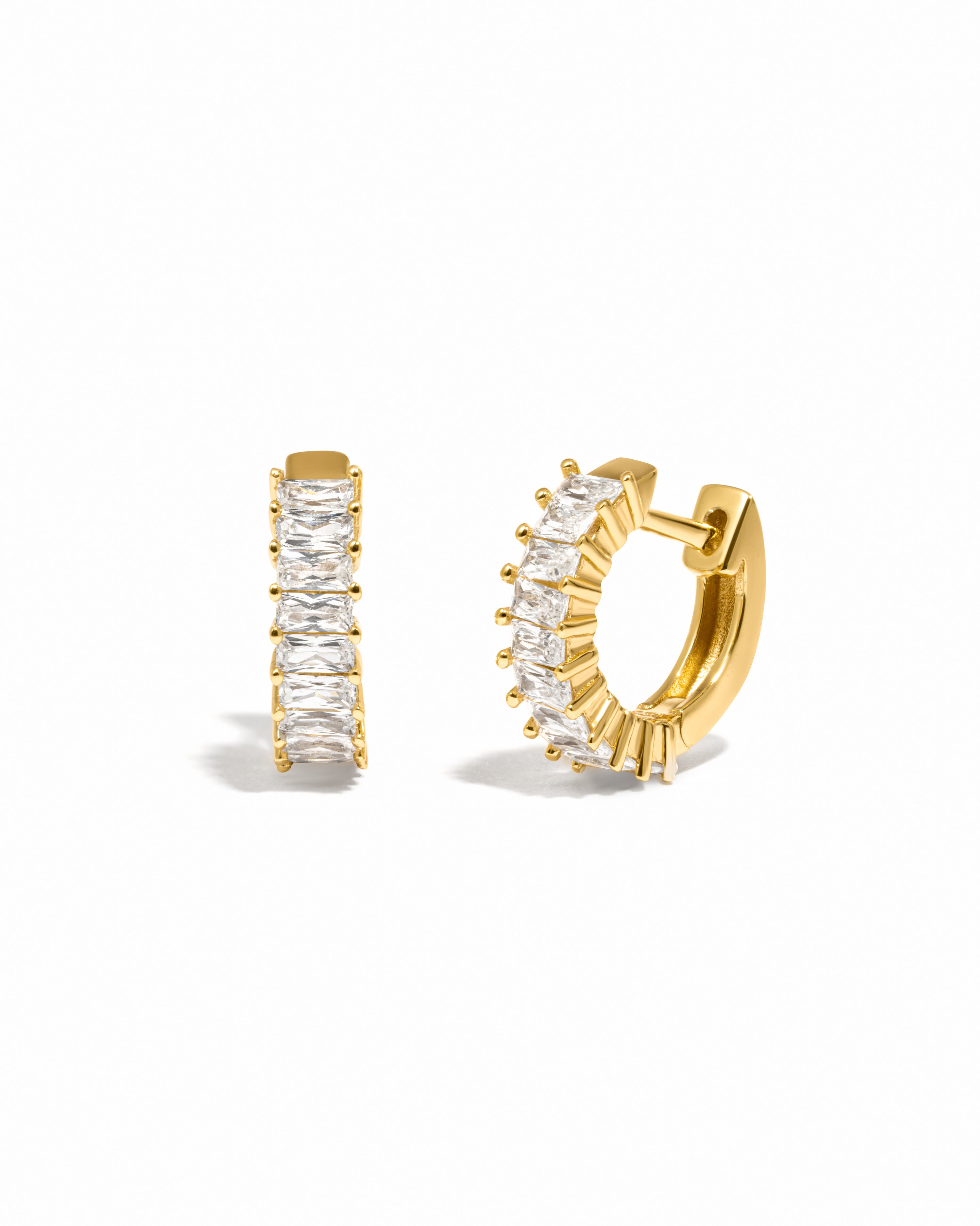 Daryl-Ann's Baguette Hoops | Sami Jewels