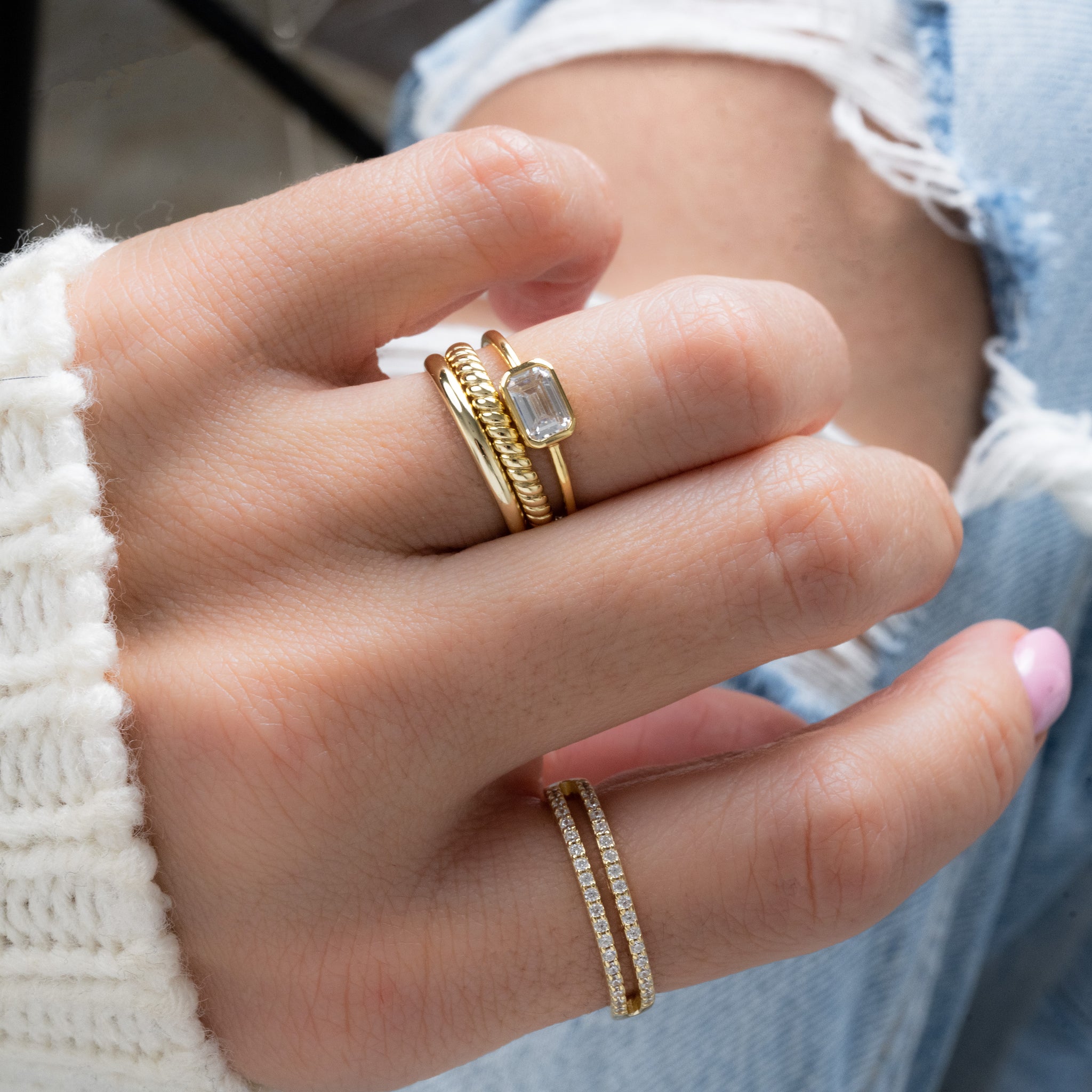 Baguette Bezel Ring – Sami Jewels