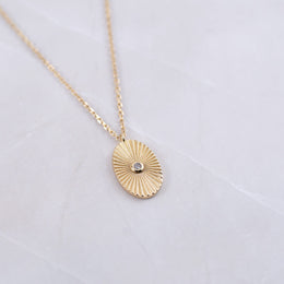 Oval Medallion Necklace – Sami Jewels