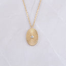 Oval Medallion Necklace – Sami Jewels