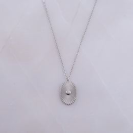 Oval Medallion Necklace – Sami Jewels