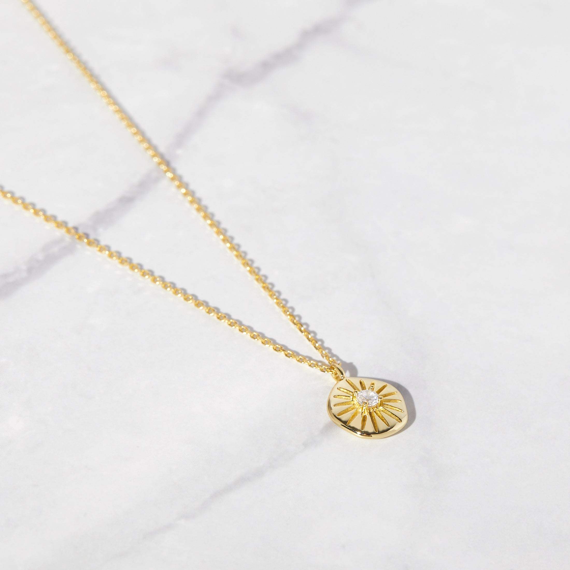 Sunburst Medallion Necklace – Sami Jewels